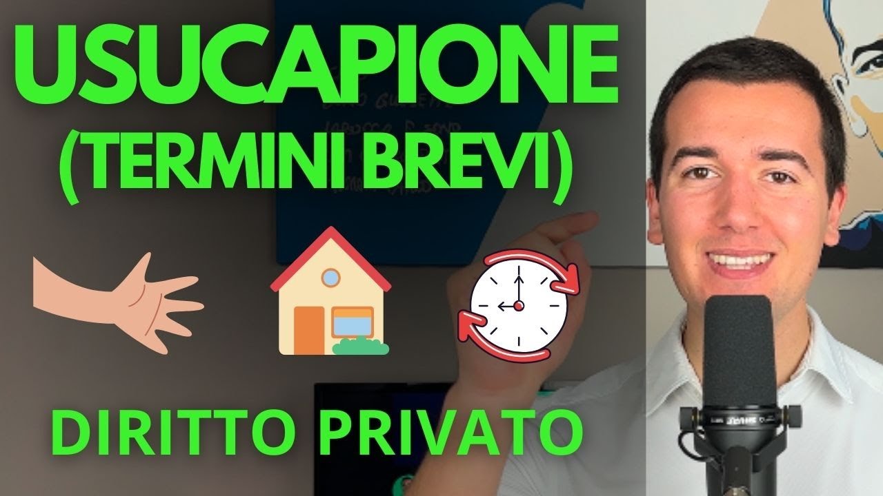 ⏳ 🖐🏼 USUCAPIONE (TERIMINI E TEMPISTICHE) - DIRITTO PRIVATO IN 3 MINUTIN ...