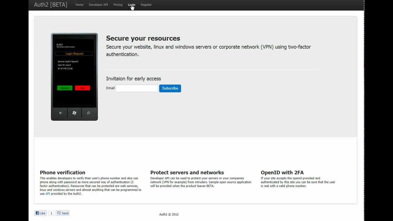 Auth2 Mobile Push Application - YouTube