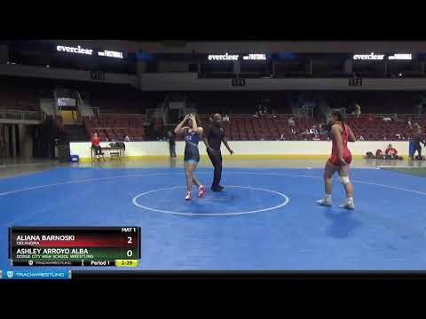 High School Girls 152-164 Aliana Barnoski Oklahoma Vs Ashley Arroyo Alba Dodge City High School Wr