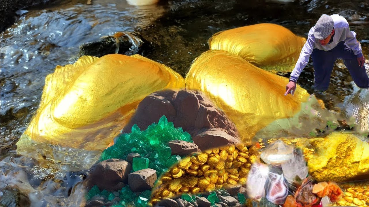 Masked hunters spotted a giant crab shell underwater and amassed a ...