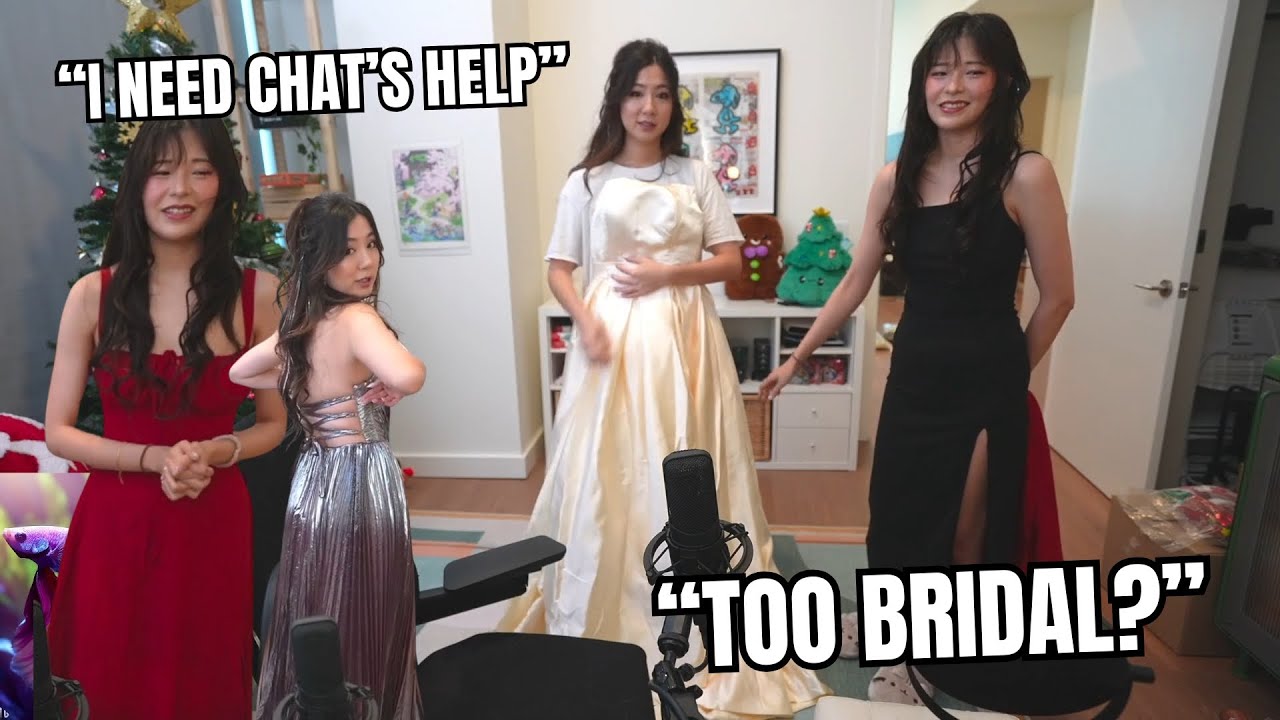 Miyoung Asks Chat For Help Which Dress She Should Wear in the Streamer ...