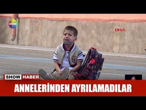 Annelerinden ayrılamadılar