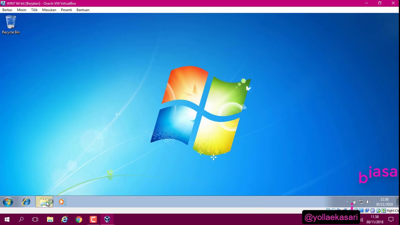 Tutorial instal aplikasi di dalam aplikasi VirtualBox - YouTube