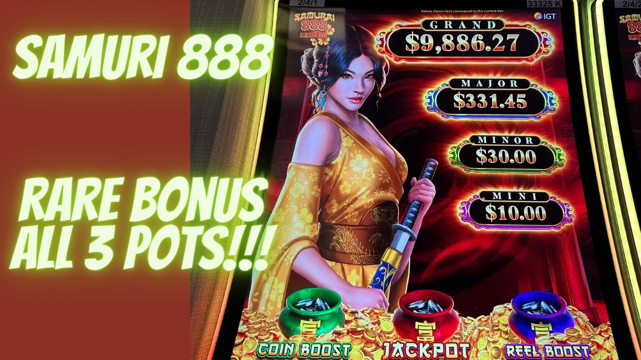 Samurai 888 Slot 3 POT BONUS - OVER 100X WIN $$ - 💰🎰 Can we get that ...