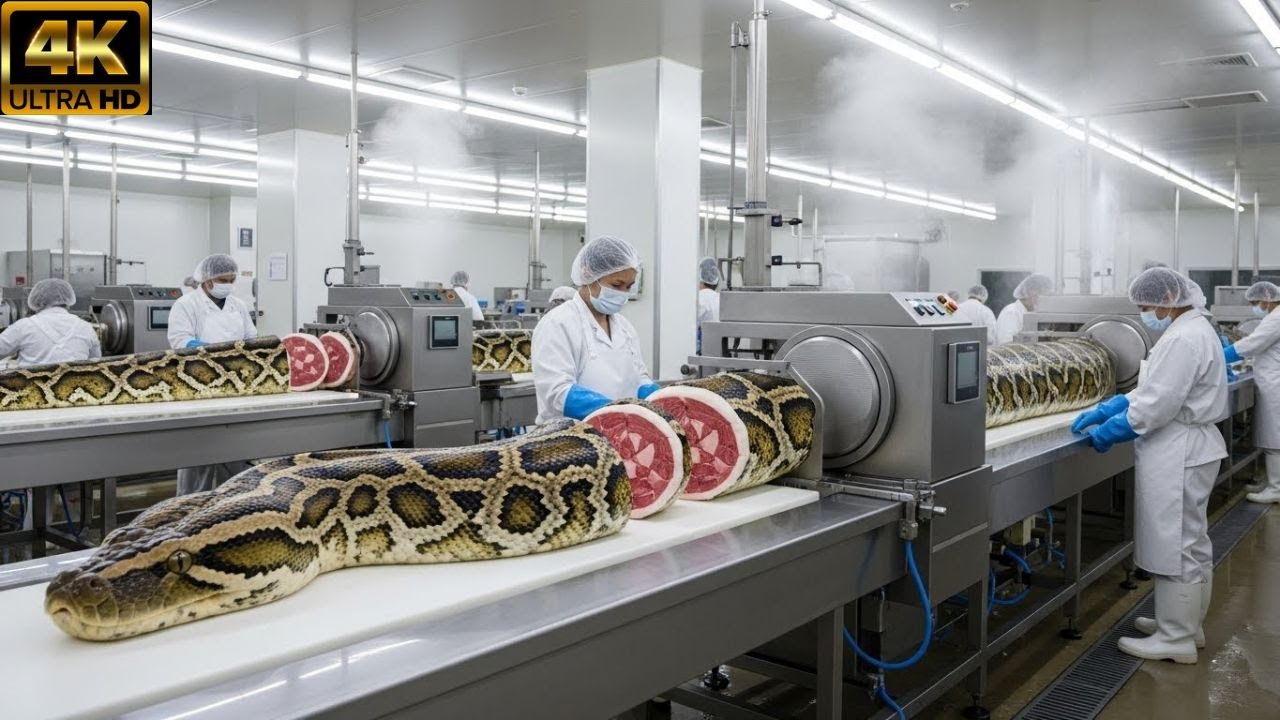 Inside the World’s Most Extreme Snake Meat Factory (Full Process) - YouTube