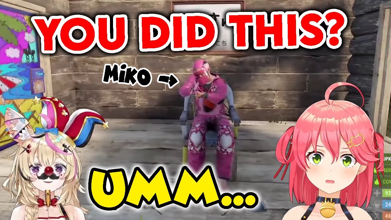 Polka accidentally destroys Miko's fishing vending machine - YouTube