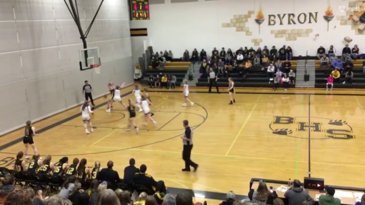 #4 - Byron's Sacia Vanderpool reverse layup (Hudl) - YouTube