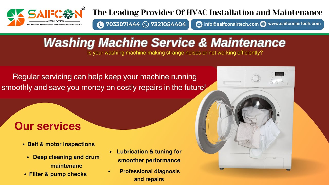 Keep your washing machine running smoothly and efficiently with regular ...