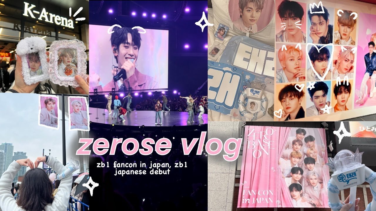 zerose vlog 𓍢ִ໋🌷͙֒⋆˙ ౨ৎ zb1 fancon in japan, zb1 debut in japan - YouTube