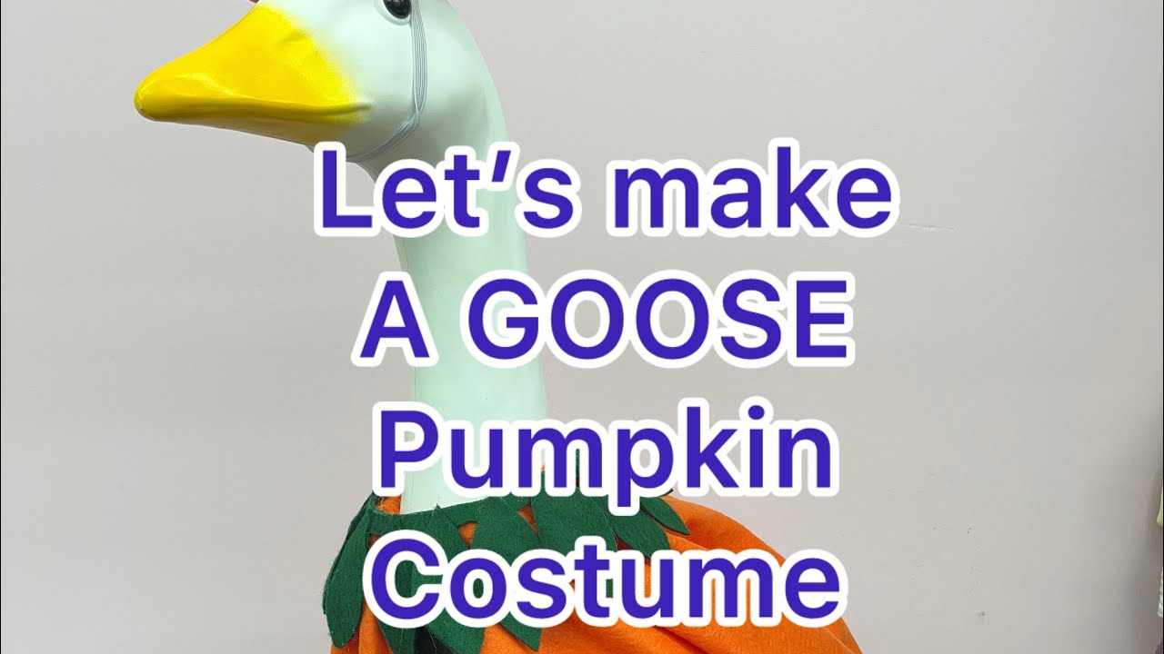 Porch goose pumpkin costume ; learn how to sew this outfit for large 23 ...