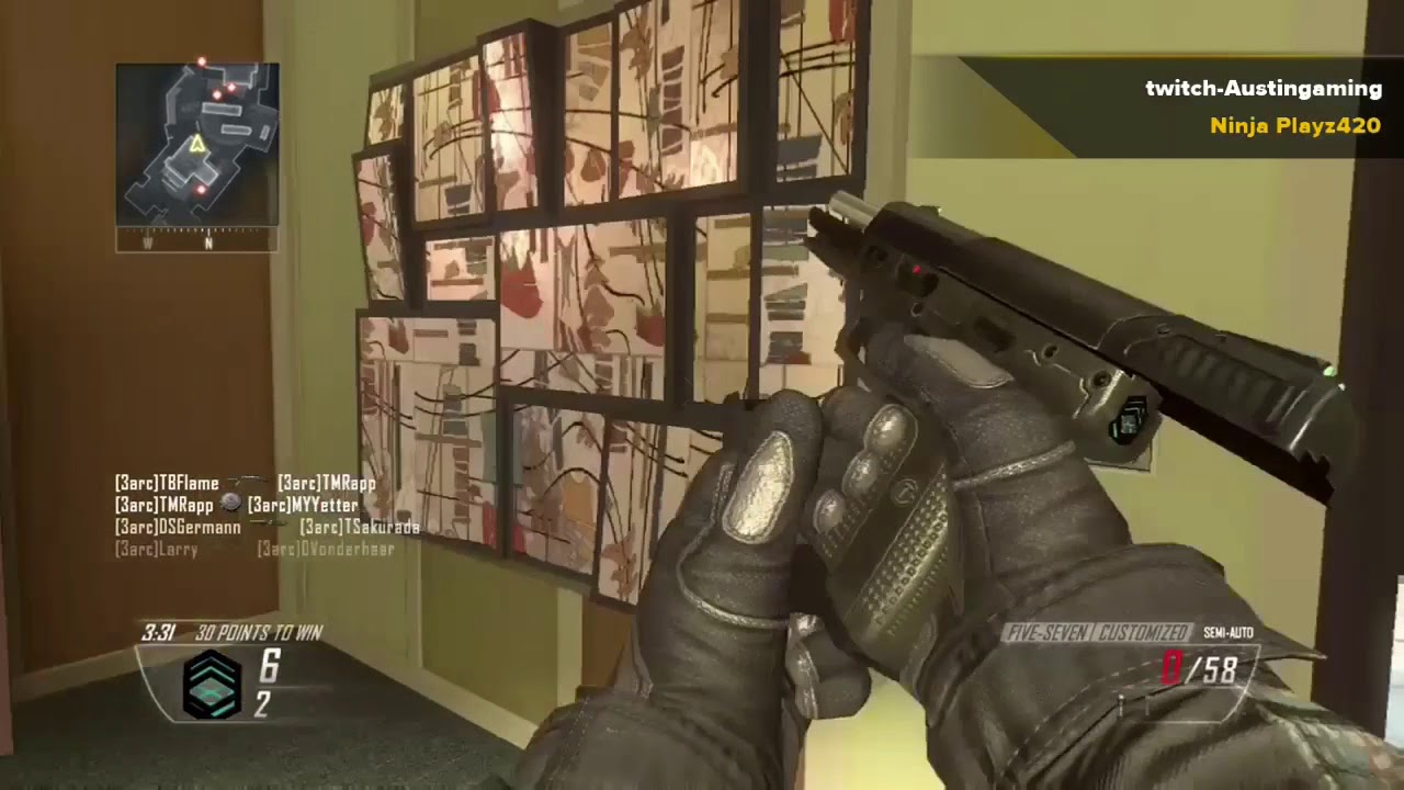 Black ops 2 Modded controller Gameplay #1 - YouTube