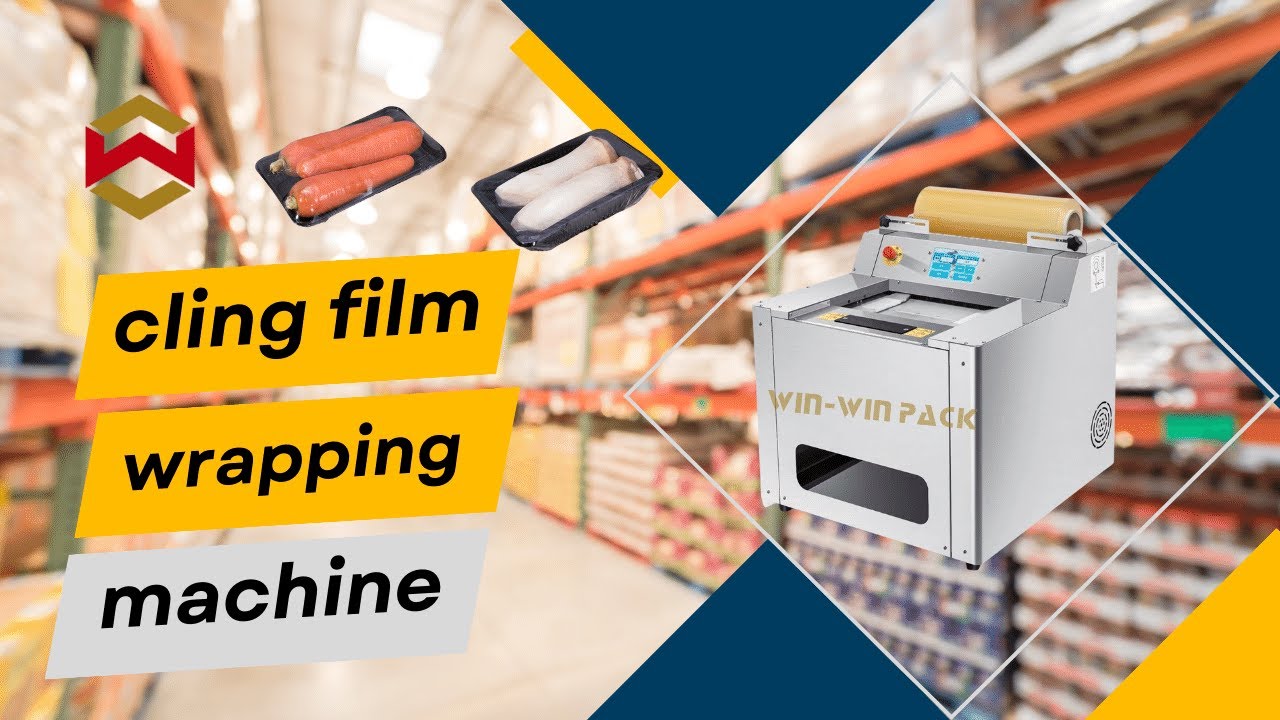 WIN-WIN PACK Food wrapping machine can be used in chain supermarkets to ...