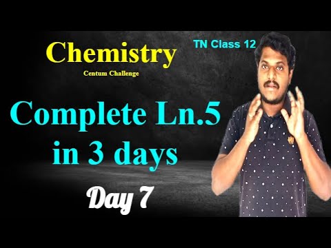 Day 7 | 12th Chemistry 🧪⚗️ Centum Challenge | Bright Academy Prakash - YouTube