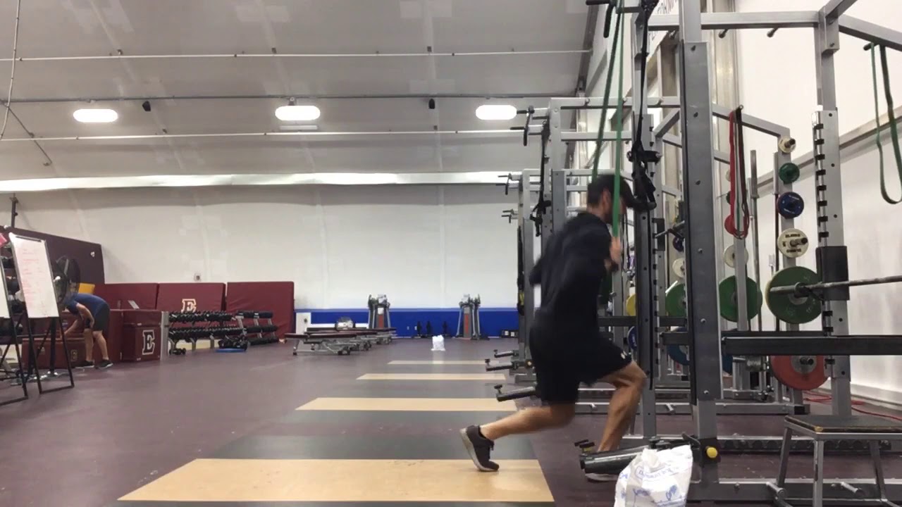 Assisted Lunge Jump - YouTube