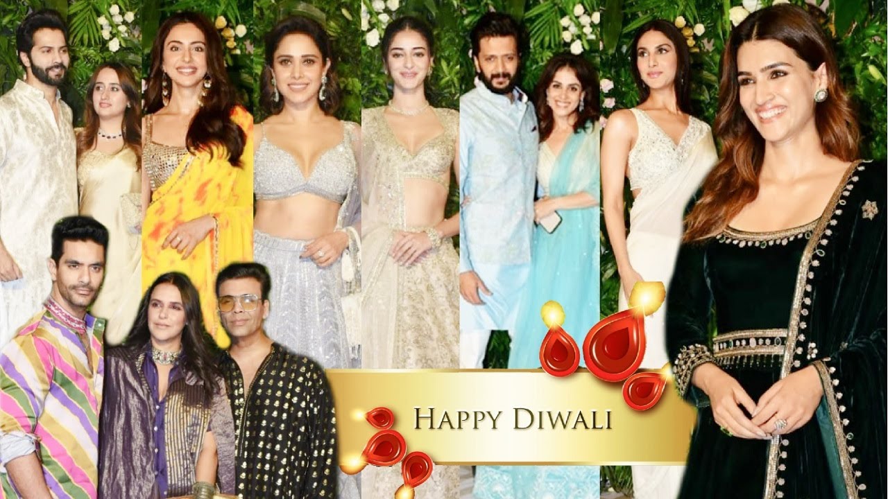 Kriti Sanon Diwali Party 2022 Varun Dhawan, Ananya Pandey, Riteish ...
