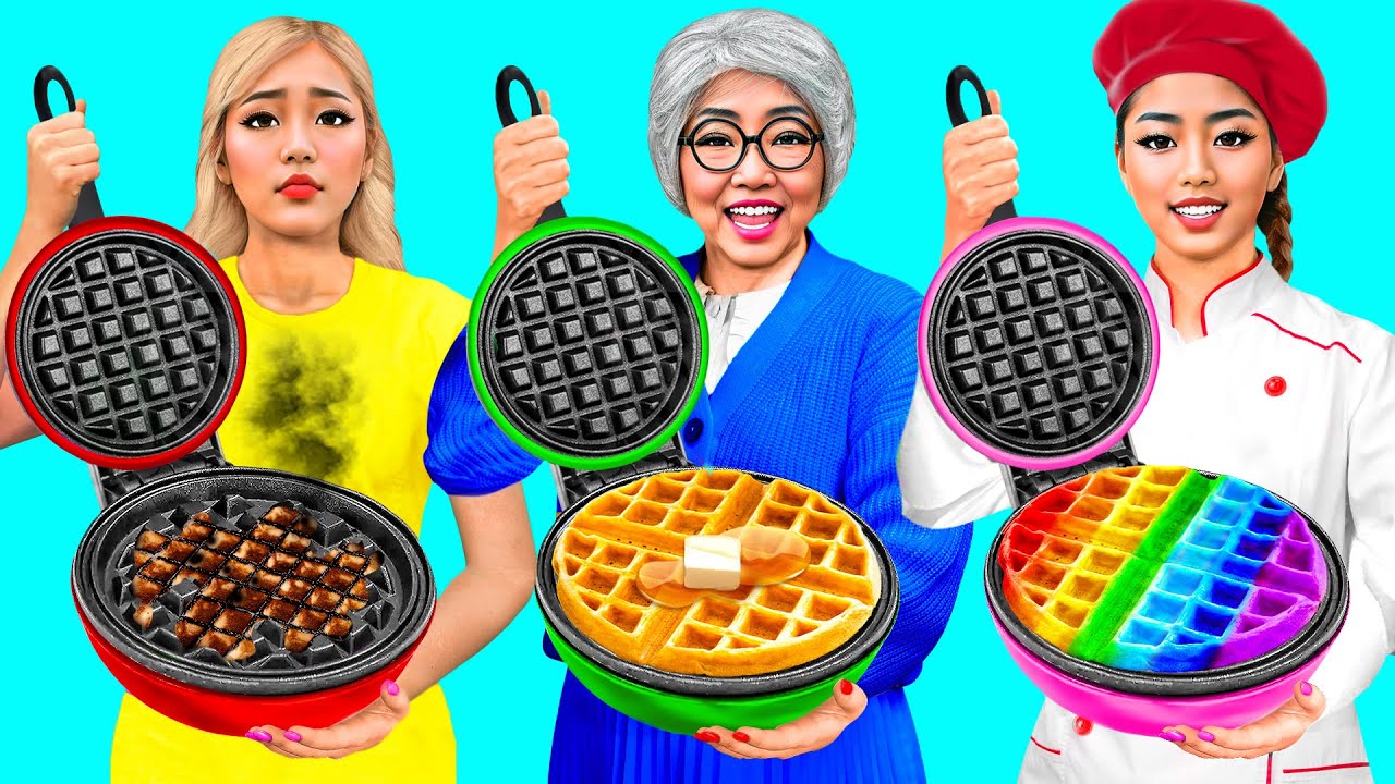 Me vs Grandma Cooking Challenge | Simple Secret Kitchen Hacks and Tools by ToonDO Challenge ...