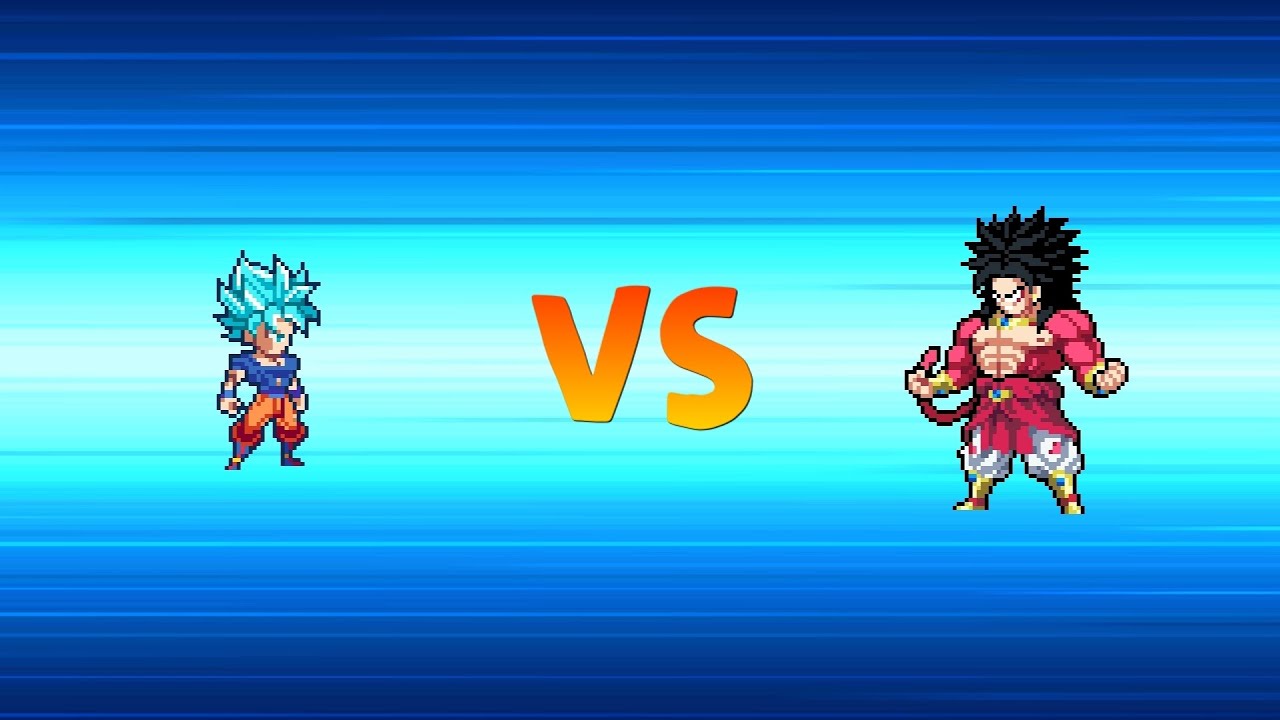 Goku SSJ Blue(Angel) vs (Jere) Broly SSJ 4||Power Warriors, Torneo #1 ...
