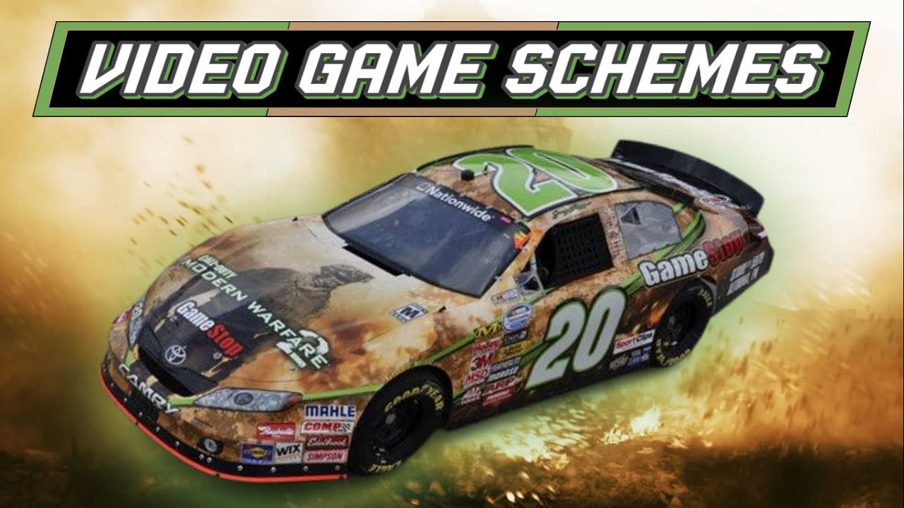 NASCAR Video Game Paint Schemes - YouTube