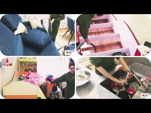 USAQLARIN OTAGINI YIGISDIRDIM | TEMIZLIK VIDEOSU| BACISINA KOMEK EDIR | DUZENLI EV | #gunlukvlog-157
