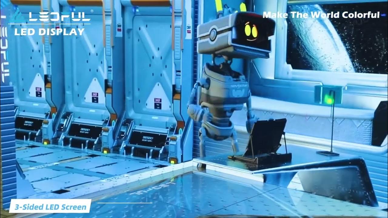 Three-sided LED Screen with 3D Performance - YouTube