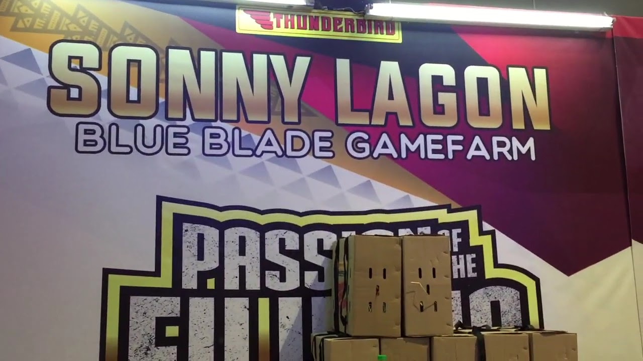 Sonny Lagon's Blue Blade Gamefarm at Intenational Gamefowl Festival ...