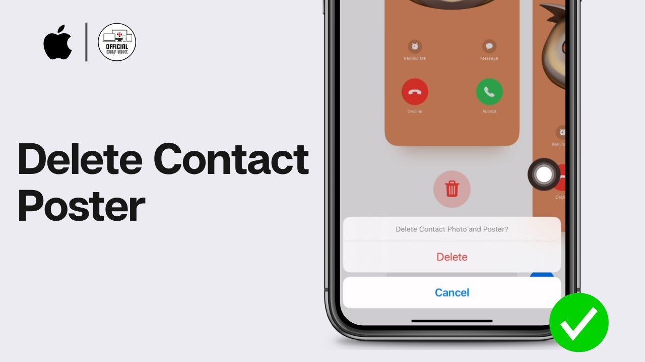 How To Delete Contact Poster On iPhone (2024) - YouTube