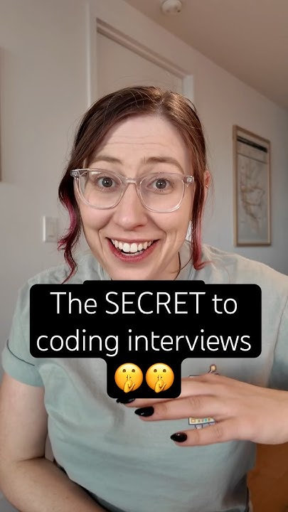 The *secret* to coding Interviews 🤫 - YouTube