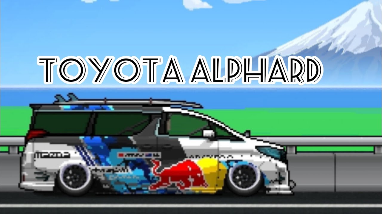 Toyota Alphard special redbull decal - pixel car racer - YouTube