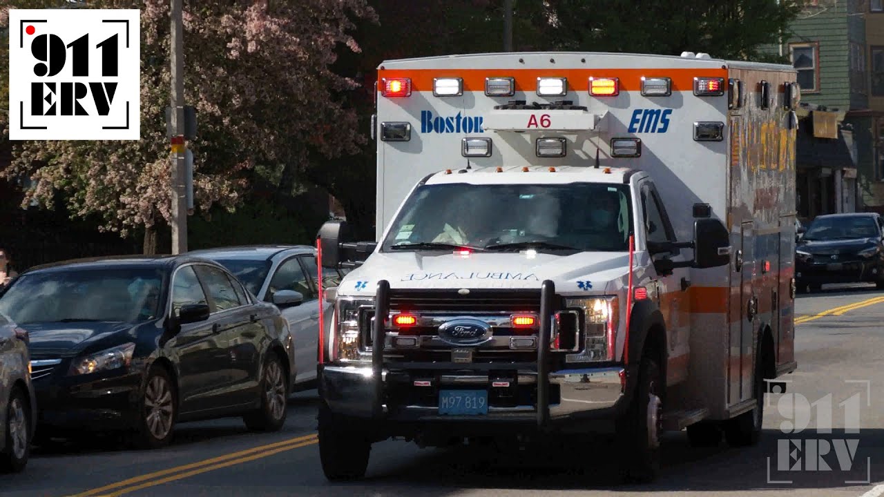Boston EMS Ambulance 6 Responding - YouTube