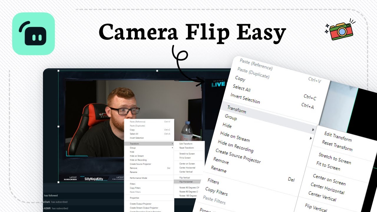 How to flip a camera in Streamlabs (Easy Steps) - YouTube