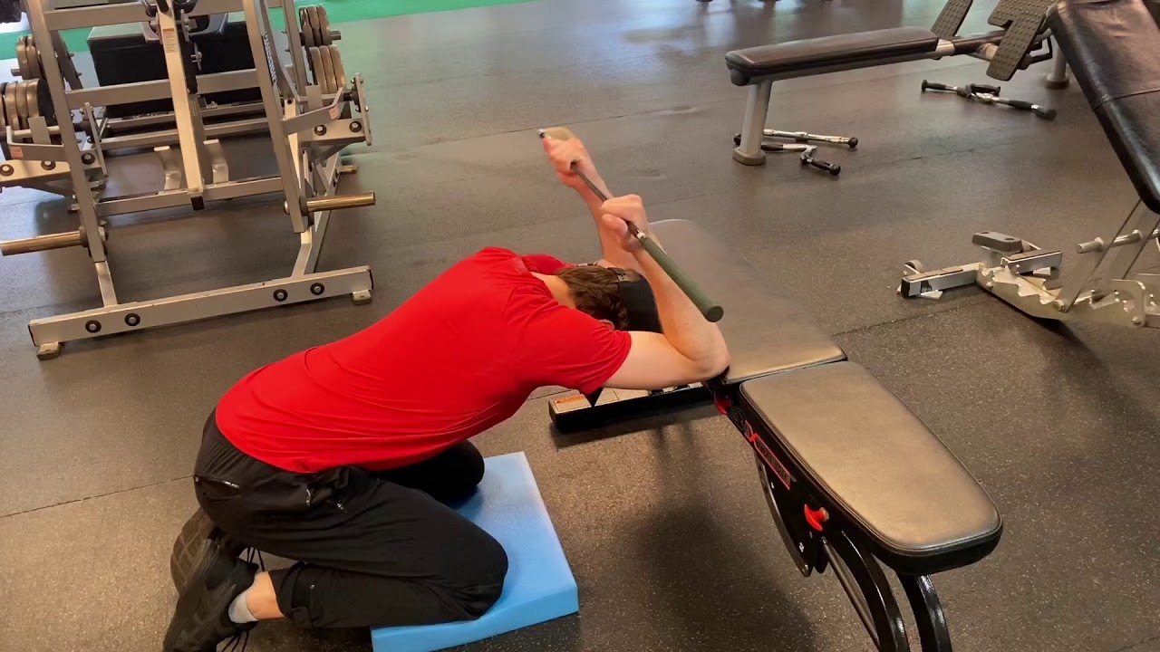 Off Bench Lat Stretch - YouTube