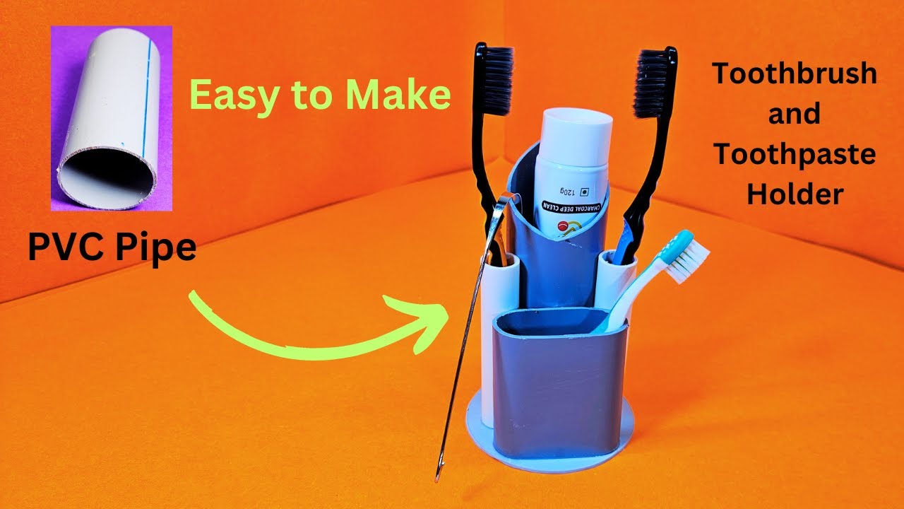 How To Make Toothbrush And Toothpaste Holder At Home #scienceproject # ...