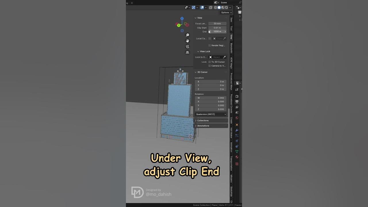 Fix - Objects disappearing in Blender? 🤯 Fix viewport clipping in seconds! - YouTube