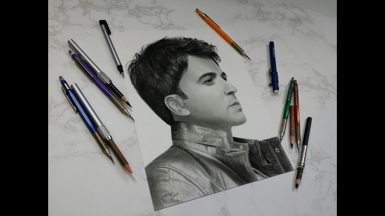 Drawing Luis Fonsi very Despacito / Dibujando a Luis Fonsi. 4K time ...