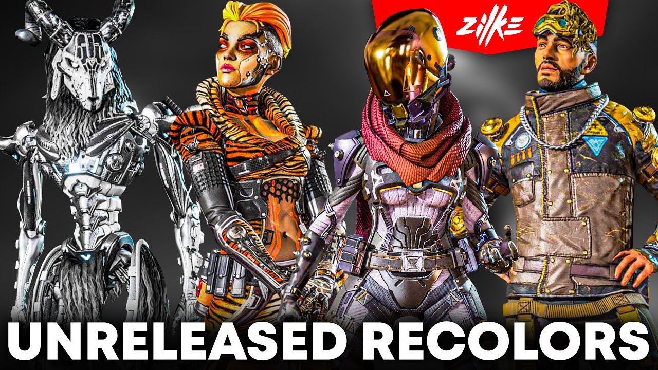 EVERY UNRELEASED RECOLOR 😏😏😏 × Apex Legends - YouTube
