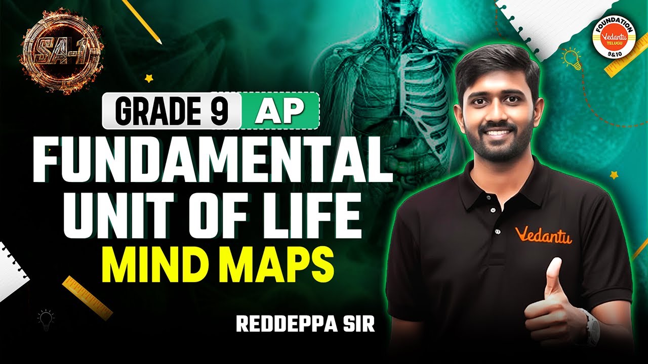 Fundamental Unit of Life Mind Maps | AP Class 9 | SA1 Exam | Biology ...
