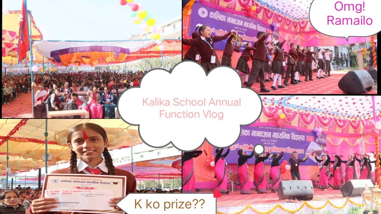 Kalika Manavgyan secondary School Annual function vlog || Pratima vlog ...