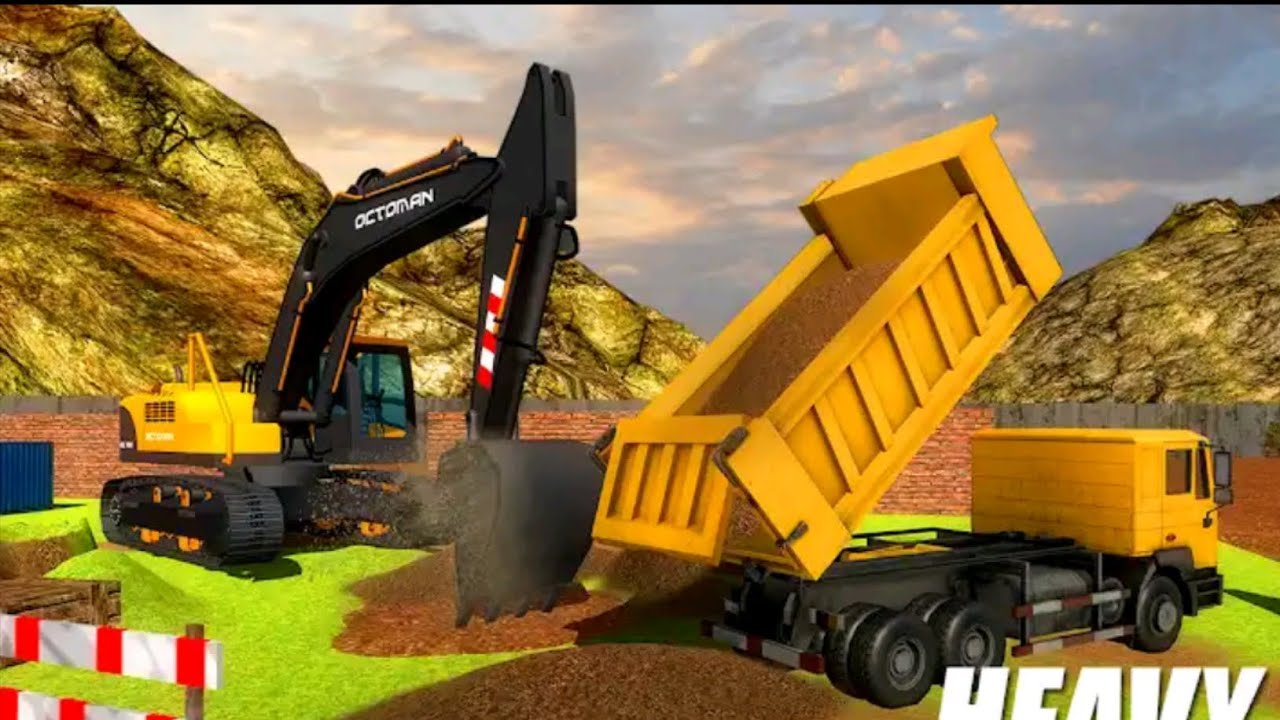 JCB TRUCK CUNTRUCTION WORK CARTOON FUN MR ICONIC GAMER - YouTube