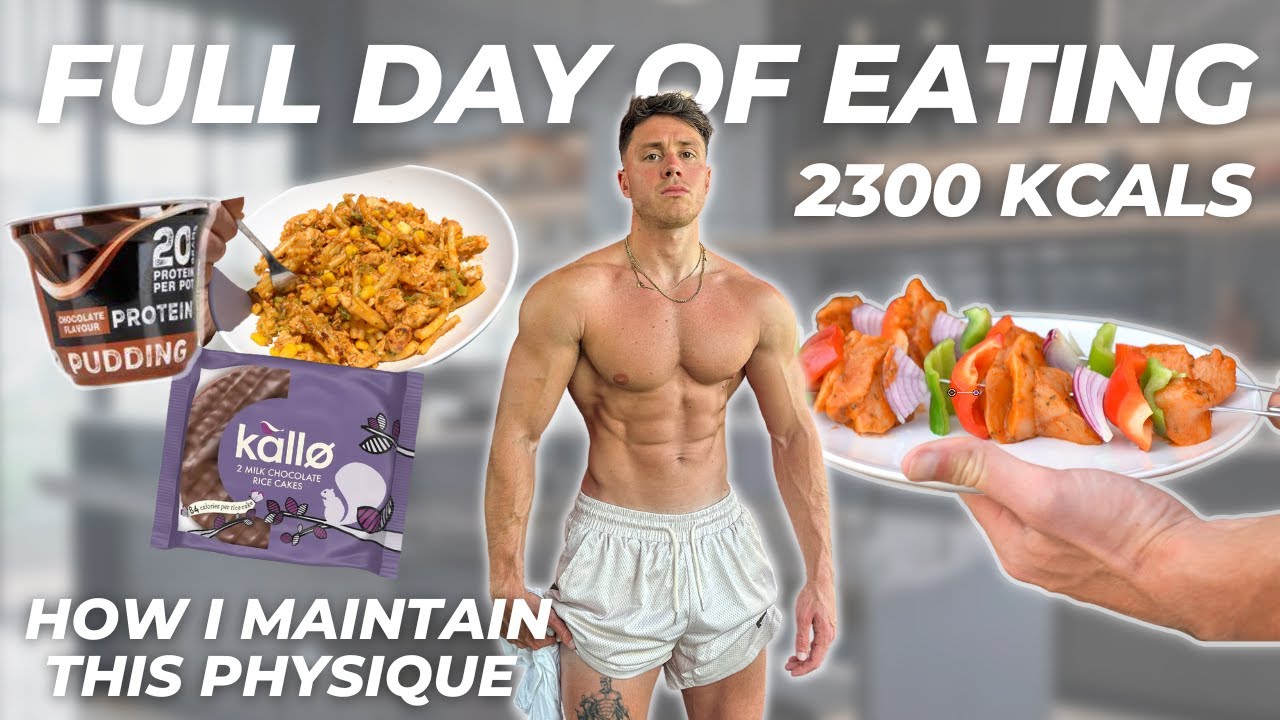 WHAT I EAT IN A DAY // 2300 KCALS MAINTAINING PHYSIQUE - YouTube