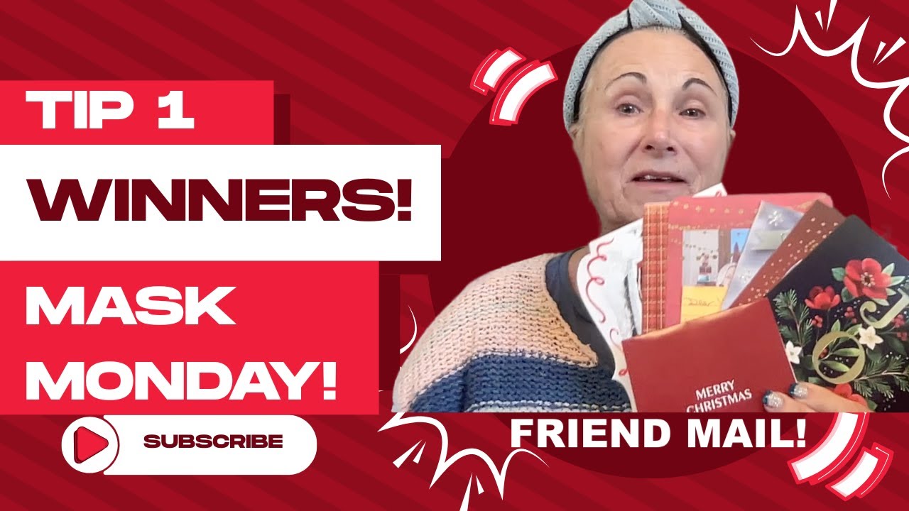 Mask Monday 🎄 | Winner Announcements, Holiday Friend Mail, Primal Queen ...