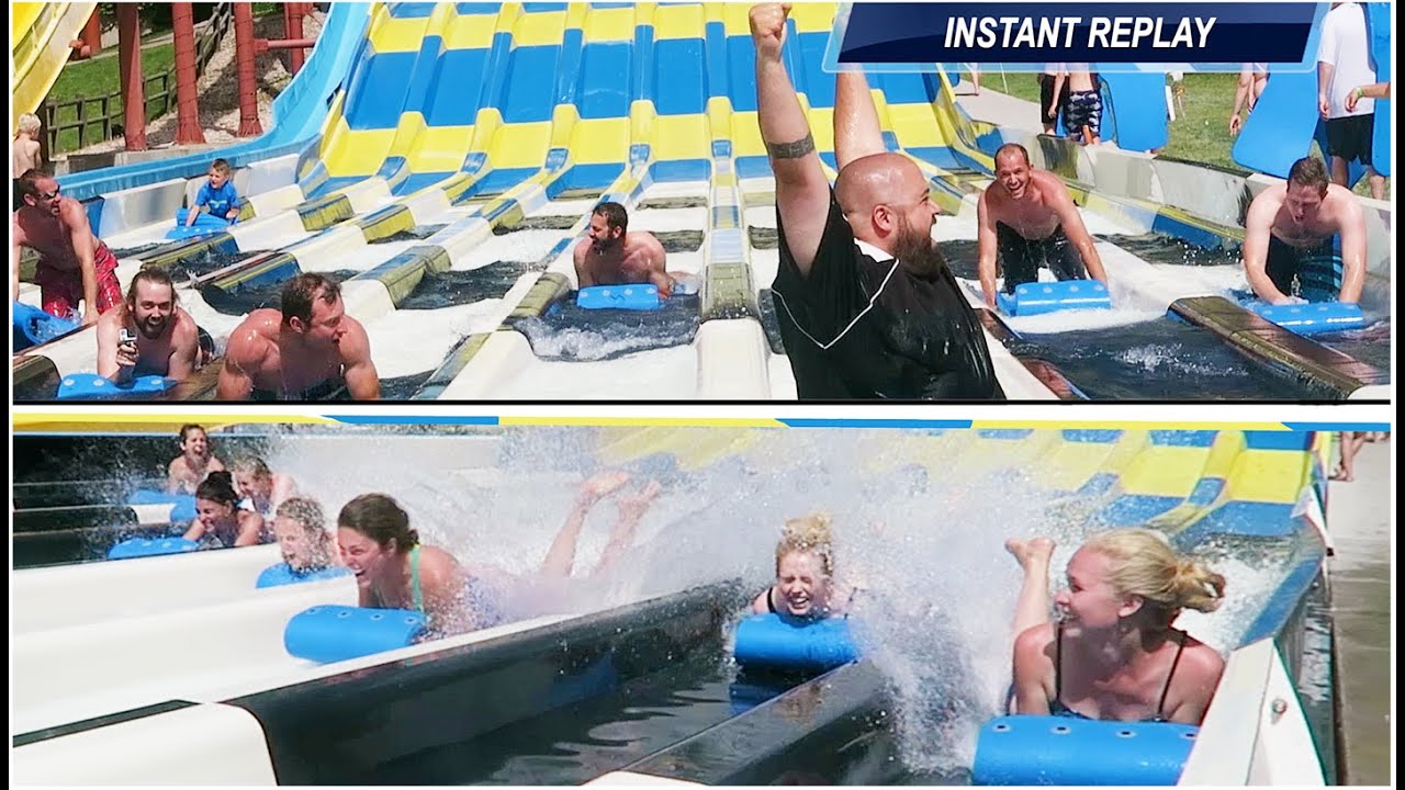 Huge Waterslide Race - Tannerites - Beach House - Carl and Jinger ...