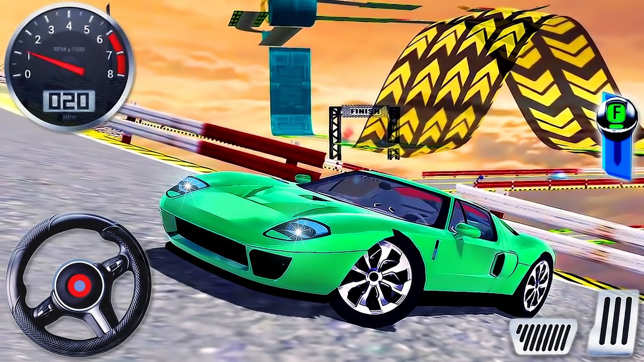 Extreme Racing GT Car Hero Stunt - Impossible Mega Ramp Driving ...