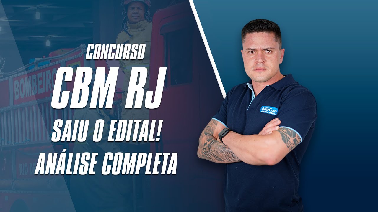 Concurso CBM RJ - Saiu o Edital! Análise completa - AlfaCon - YouTube