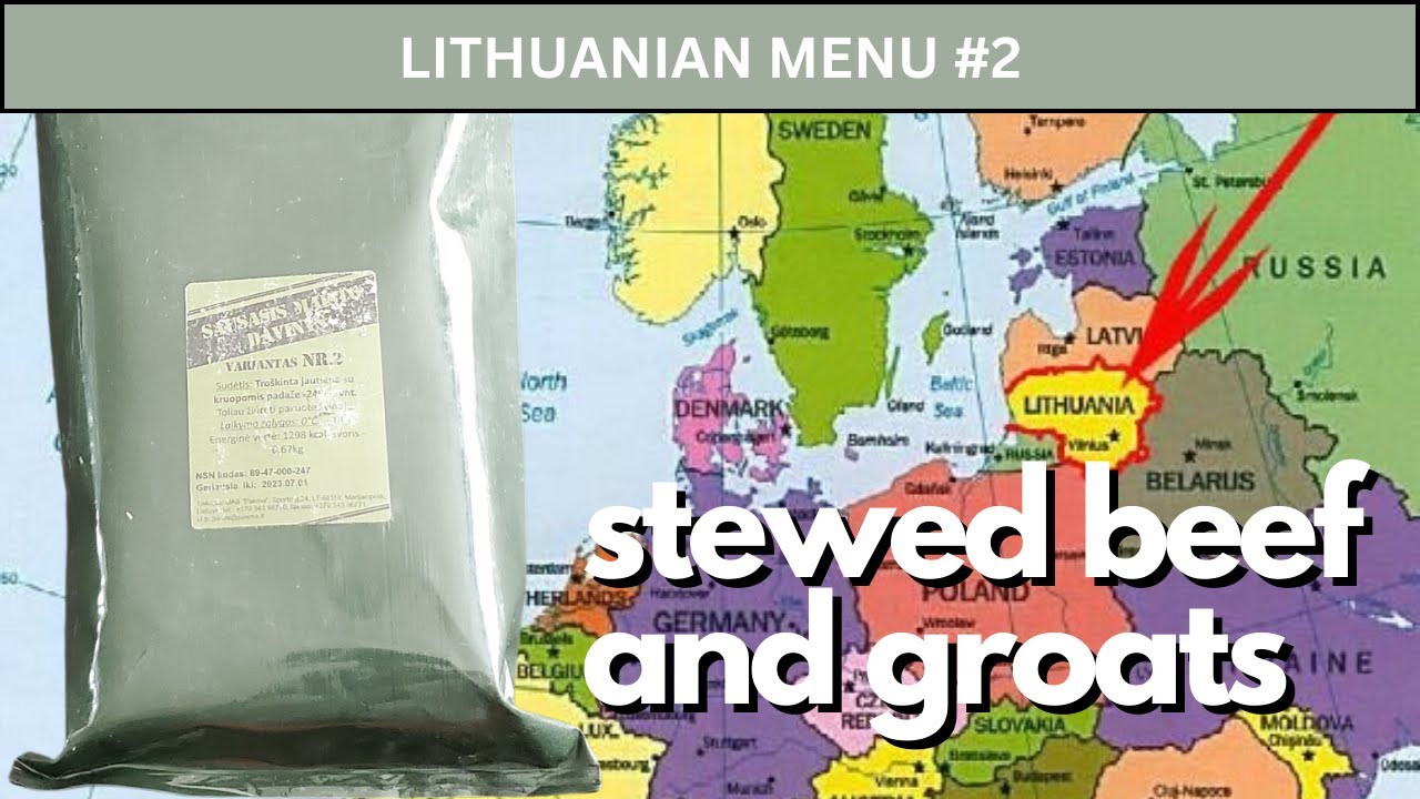 The NEW Lithuania Ration Stewed Beef and Grouts MRE #mrereview - YouTube