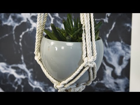 How To Make A Macrame Plant Hanger | House Beautiful