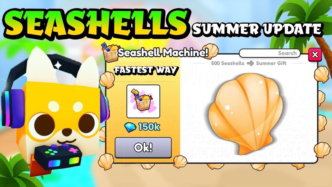 FASTEST WAY TO GET SEASHELLS IN SUMMER EVENT In Pet Simulator 99 ...