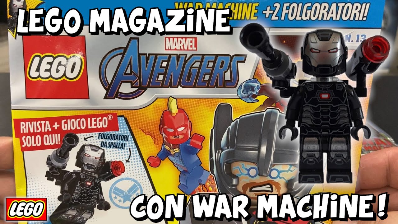 💥 WAR MACHINE 💥 nel MAGAZINE LEGO MARVEL! Edicola - YouTube