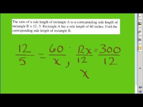 Writing Proportions to find Unknown Side Lengths