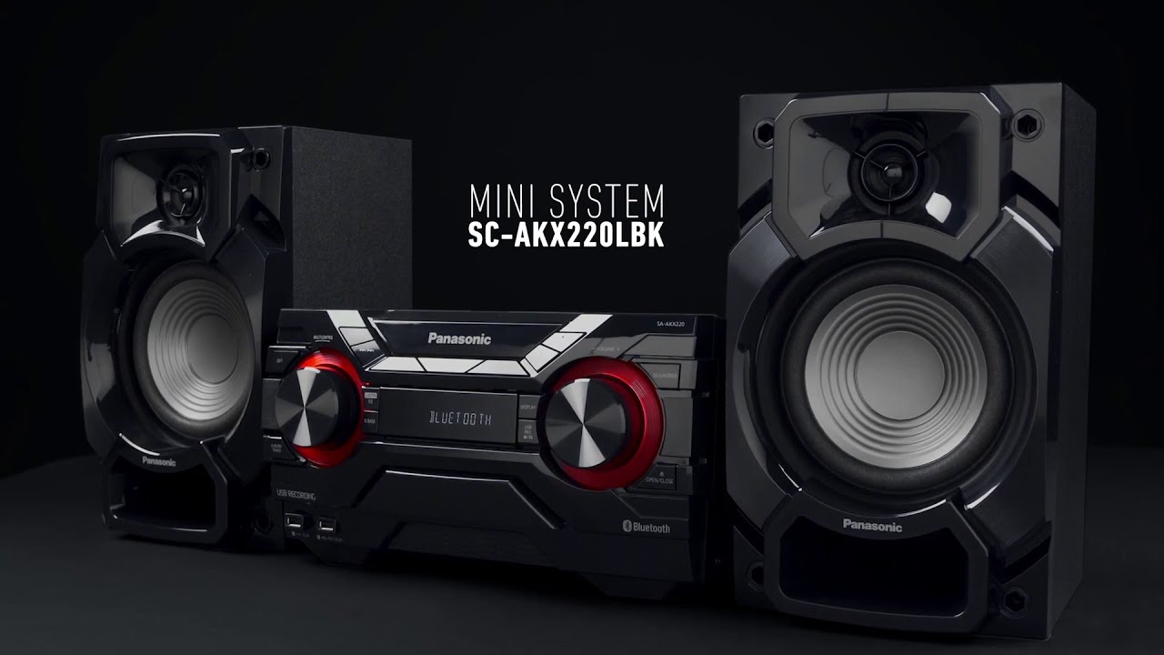 Mini System Panasonic SC-AKX220LBK - YouTube