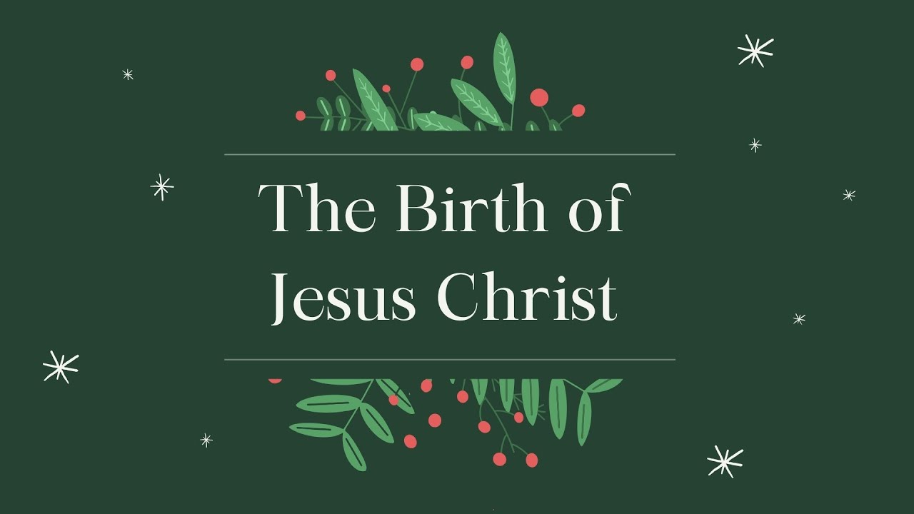 The Birth of Jesus Christ 🎁 December 20, 2023 🎄 Homeschool Chapel - YouTube